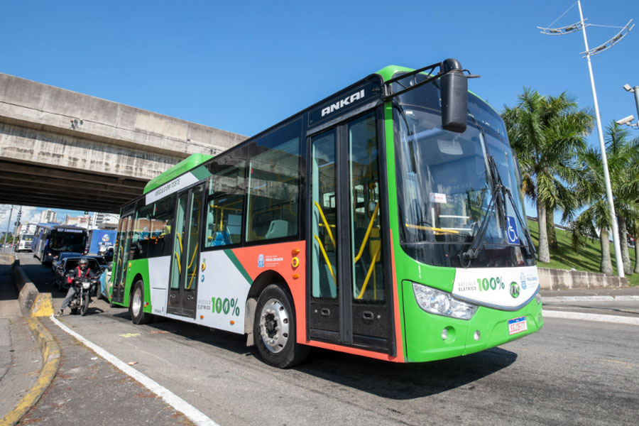 Praia Grande inicia testes com ônibus 100% elétricos nas linhas ...